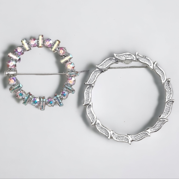 Vintage | Jewelry | Vintage Silver Wreath Brooch Lot | Poshmark